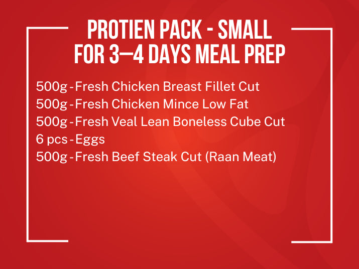 Protien Pack - Small (For 3-4 Days Meal Prep) – Tawaqqo - Fresh to Home